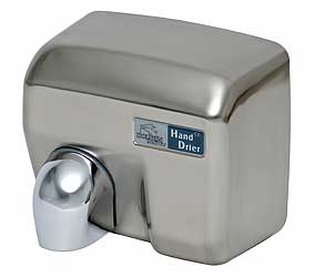 Dolphin BC230C Hot Air Hand Dryer - Satin Chrome | hand-cleaners.co.uk