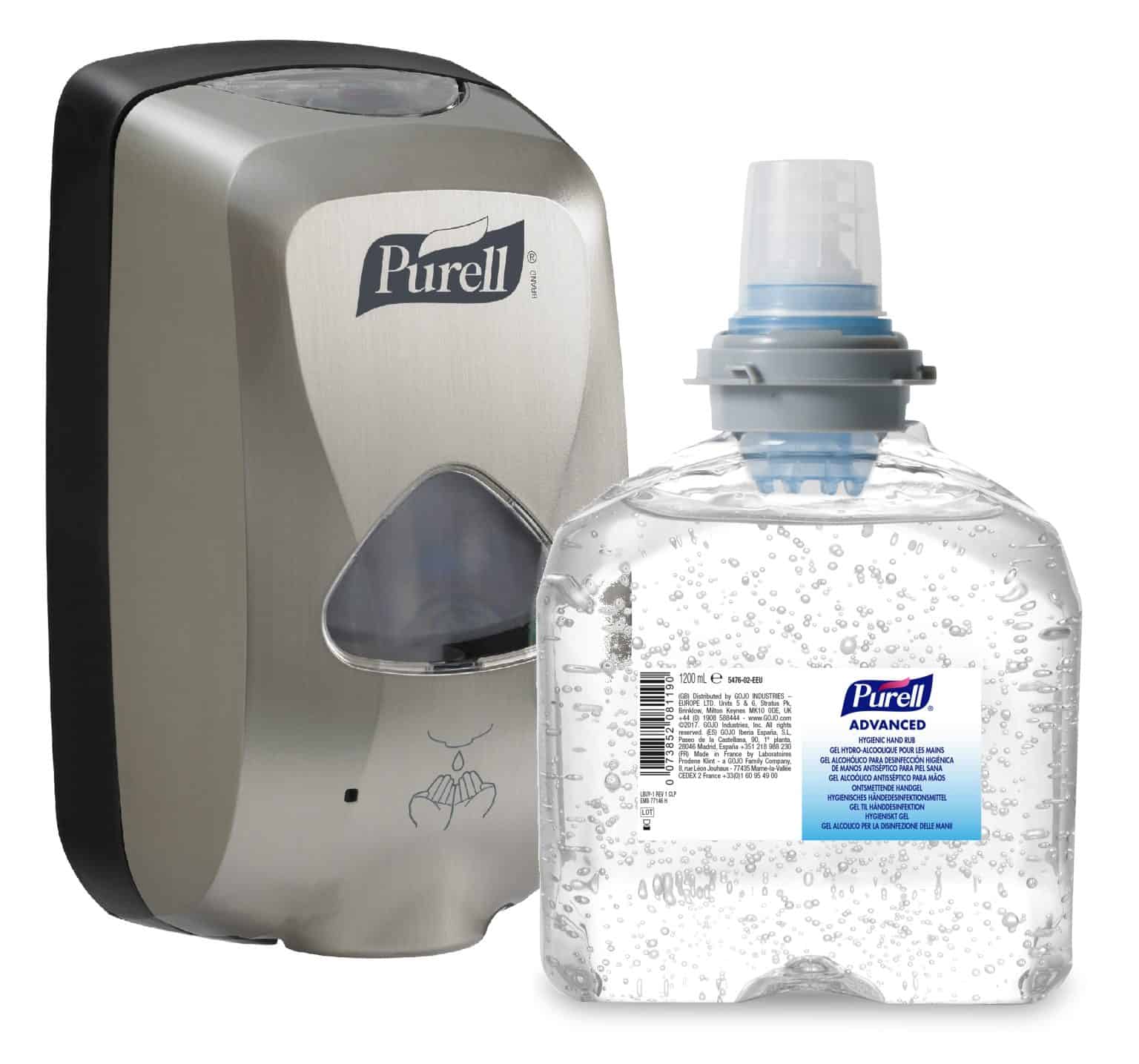STARTER KIT - PURELL TFX Touch-Free Hand Sanitizer Dispenser and 1 x ...